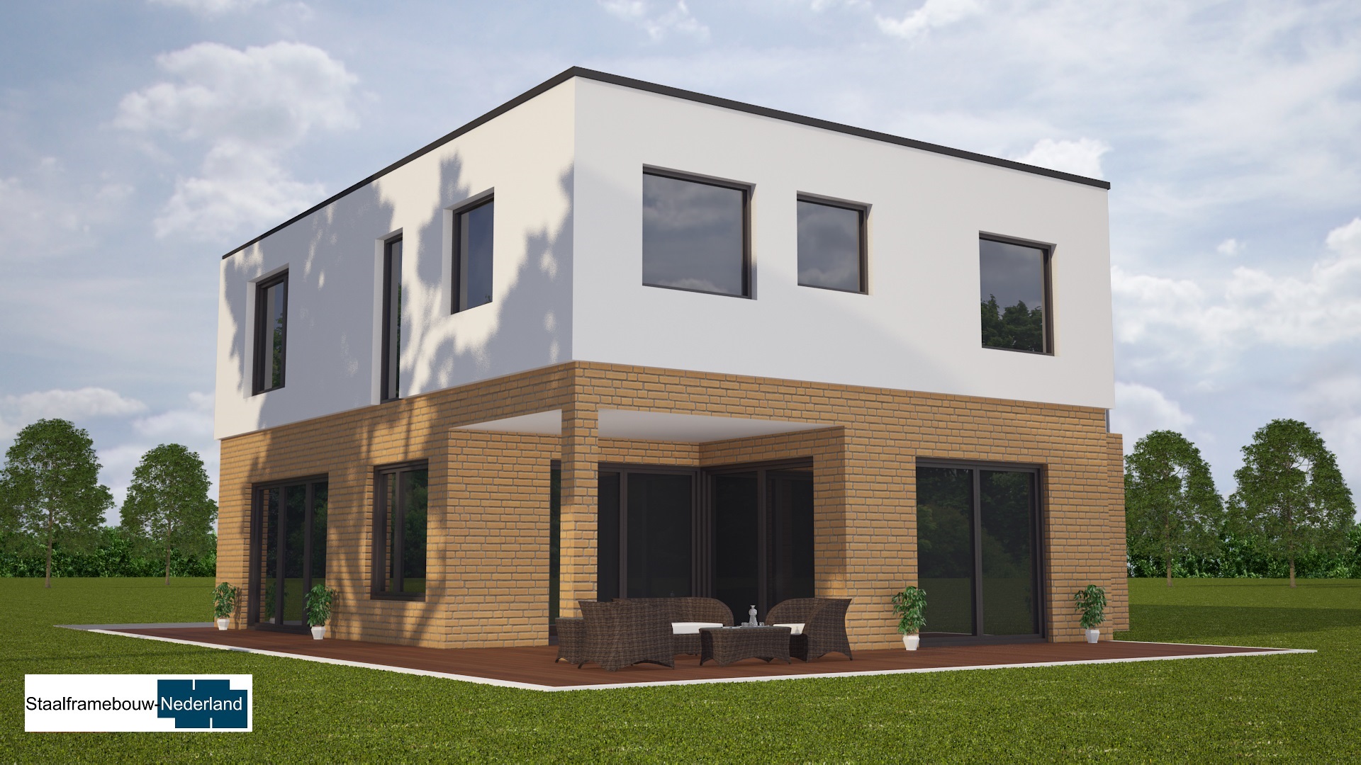 Moderne duurzame villa M89 - Staalframebouw Nederland | Duurzaam ...