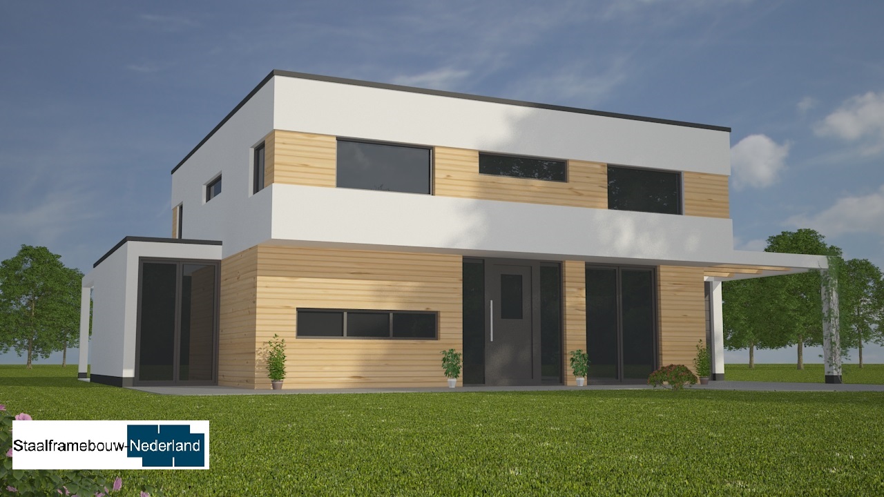 Moderne duurzame villa M91 - Staalframebouw Nederland | Duurzaam ...