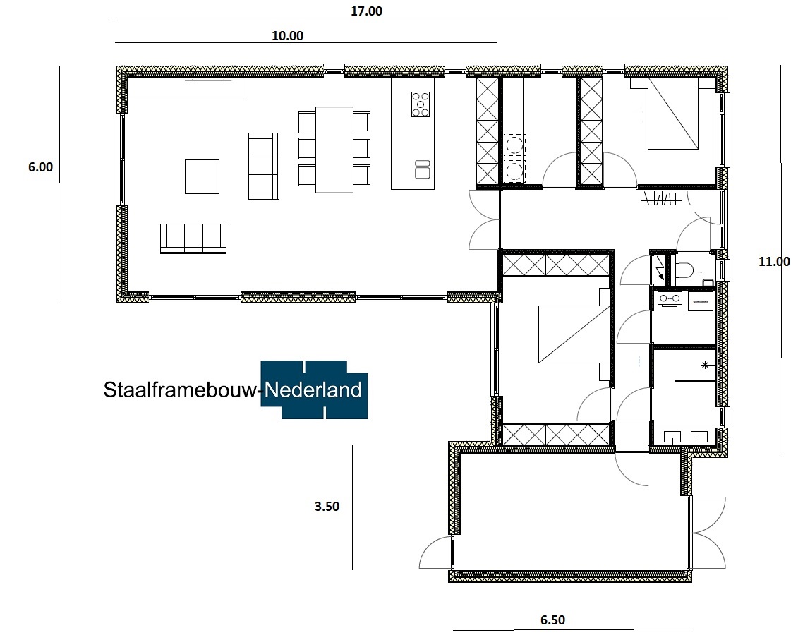 Bungalow B178 - Staalframebouw Nederland | Duurzaam & Energiezuinig Bouwen